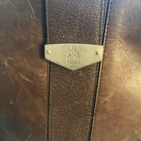 mark cross | Bags | Mark Cross Italy Vintage Brown Genuine Leather ...